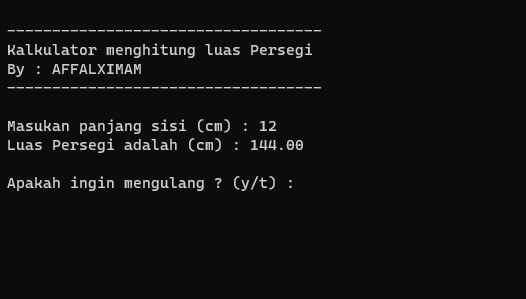 GitHub - affalximam/Kalkulator-luas-Persegi-Bahasa-C
