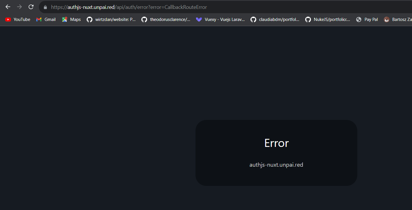 Providerdiscord Callbackrouteerror From Authjs · Issue 41 · Hebiliciousauthjs Nuxt · Github 