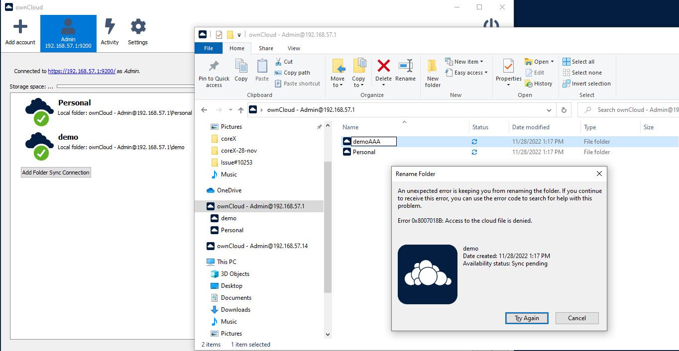 [QA] Spaces: Files are not removed on the server · Issue #10253 · owncloud/client · GitHub