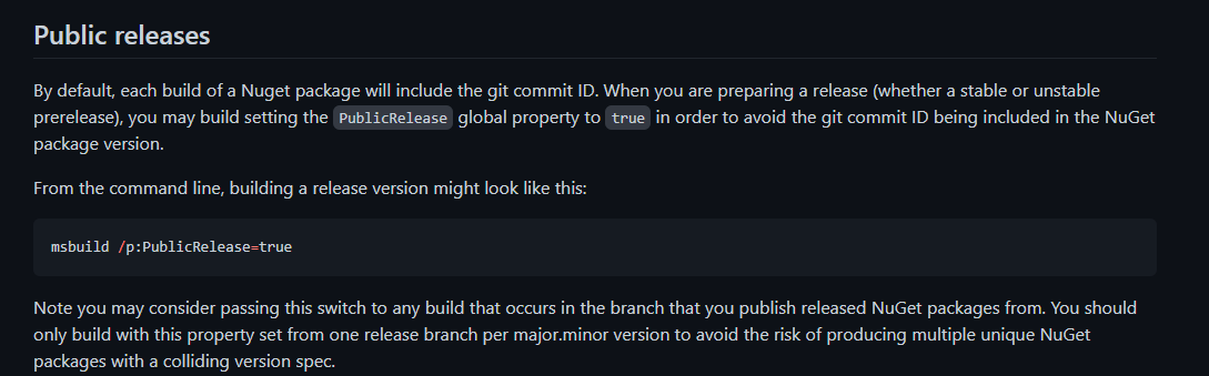I Dont Want To Carry Git Id In The Product Version Is There A Corresponding Setting Attribute