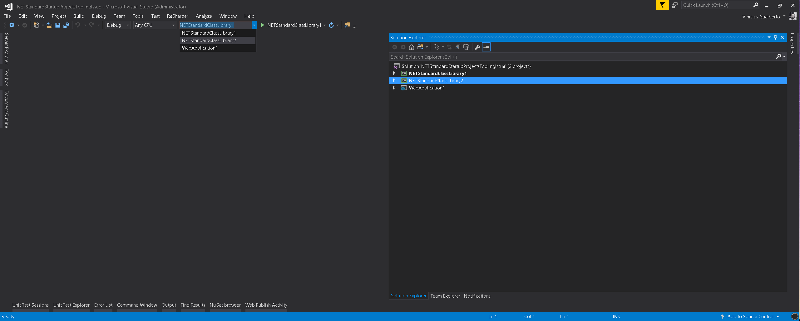 Startup Projects Tooling Issue · Issue 2587 · Dotnetproject System · Github 6287