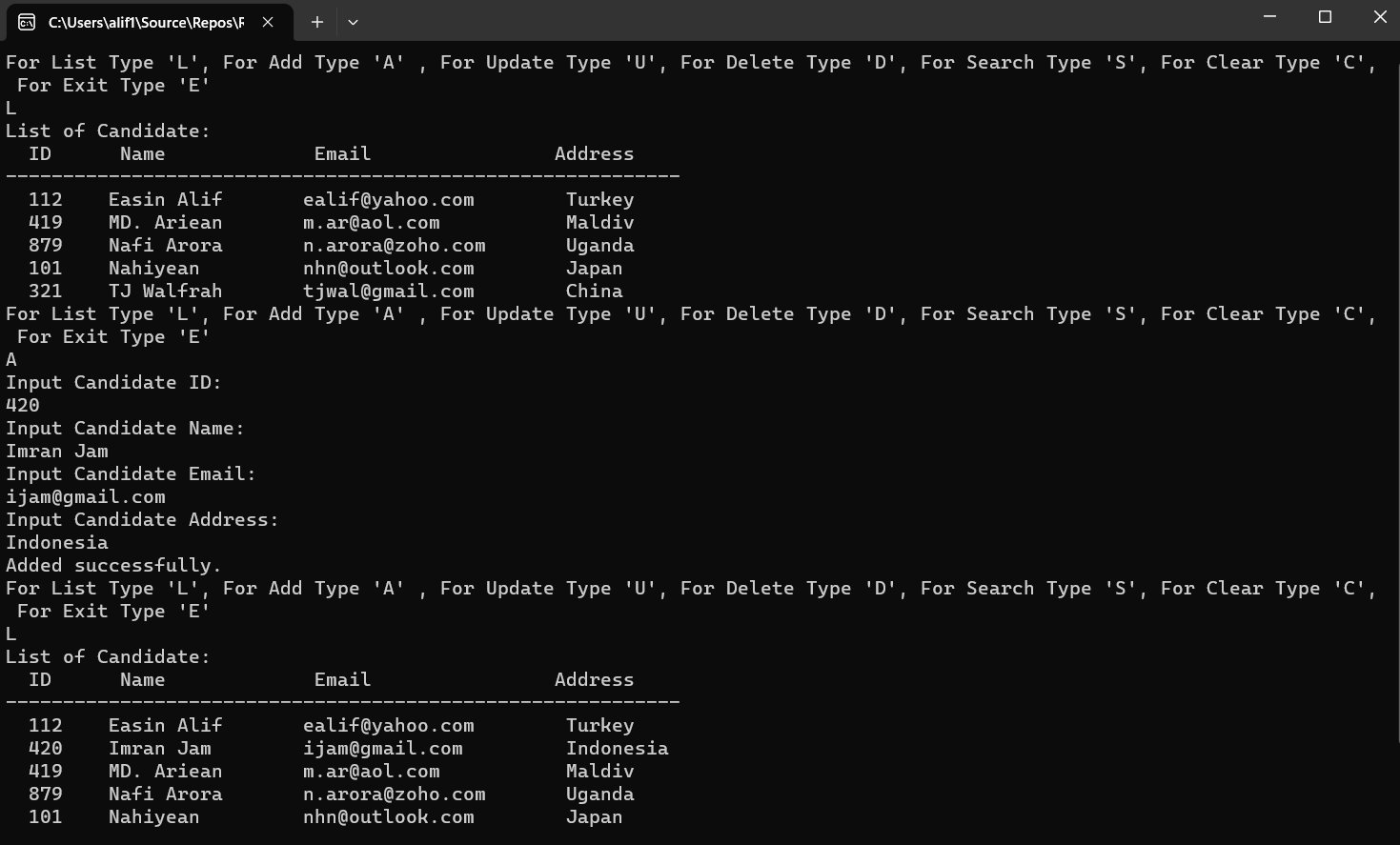 GitHub - alif-dot/CandidateCRUD_inC-Sharp_using_RepositoryPattern: In ... GitHub - alif-dot/CandidateCRUD_inC-Sharp_using_RepositoryPattern: In ...