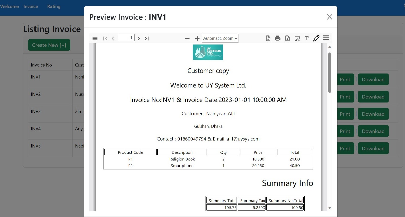 GitHub - alif-dot/SalesOrdersUI_Download-Print-Invoice-PDF: Download Invoice Pdf file and Print ...