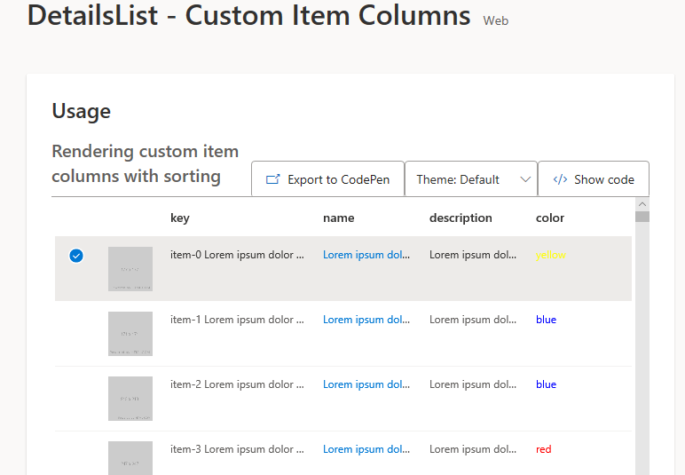 Screen reader(Narrator) is reading incorrect count of columns in detailList · Issue #12569 ...