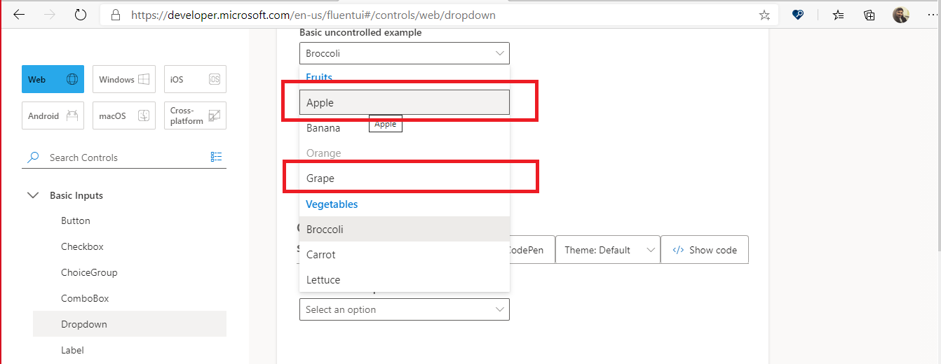JAWS screen reader does not read state of the dropdown list items [selected /unselected] while ...