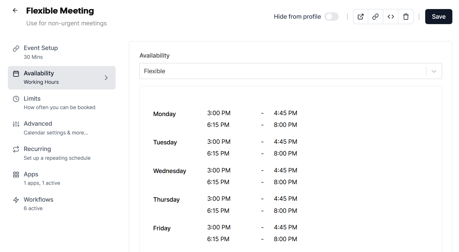 Default Availability is what is used for ALL events · Issue #5706 · calcom/cal.com · GitHub