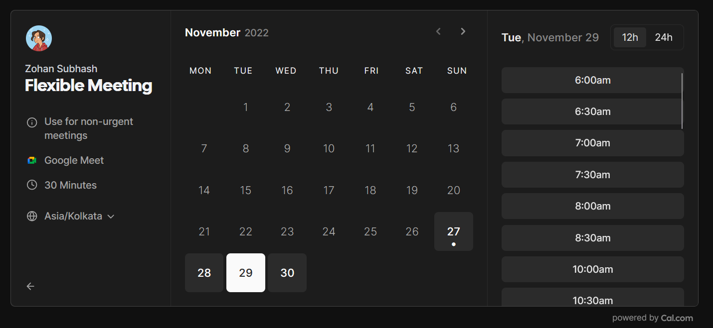 Default Availability is what is used for ALL events · Issue #5706 · calcom/cal.com · GitHub