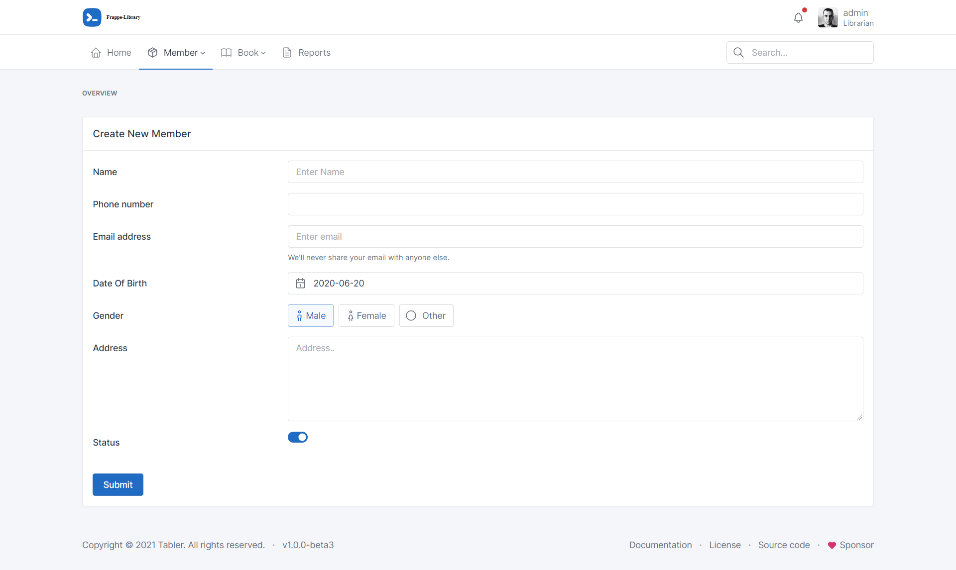 GitHub - nabasp/flask-library