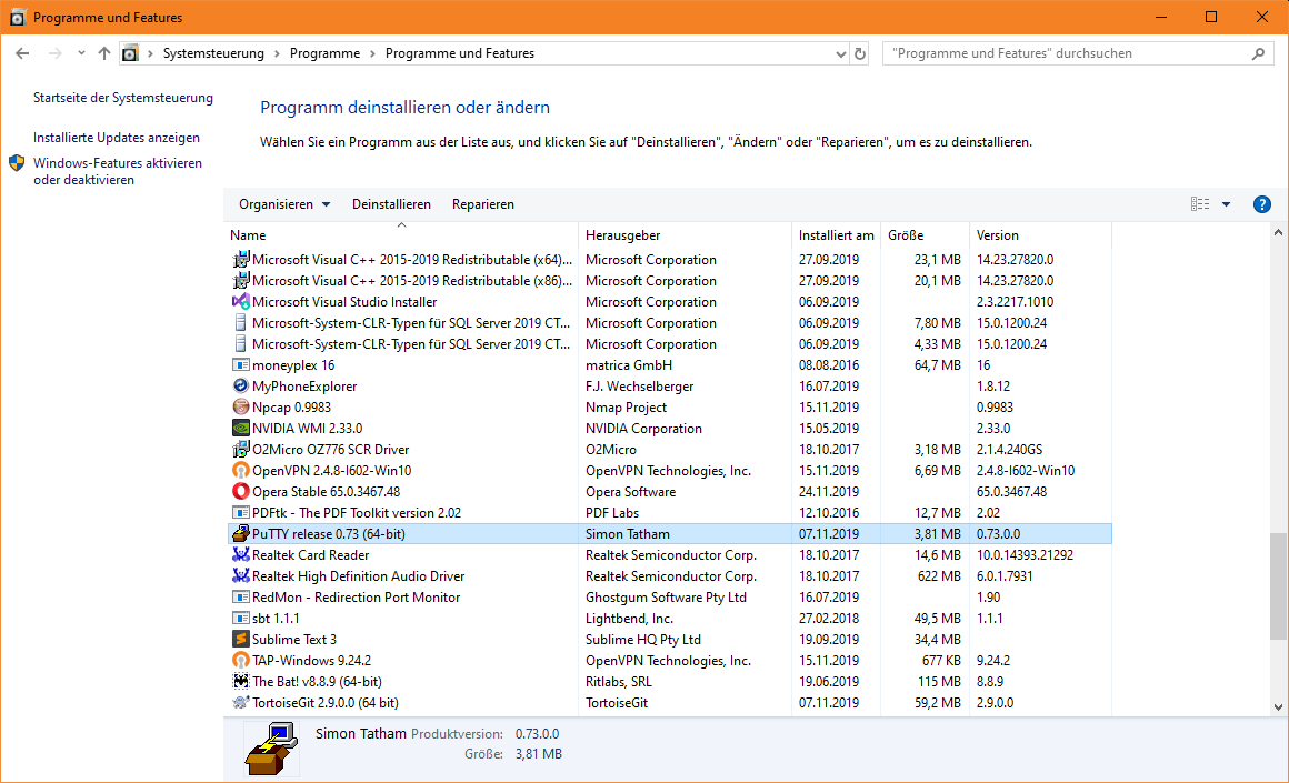pgModeler 0.9.2 beta2 for Windows not available in "Programs and Features" in system control ...