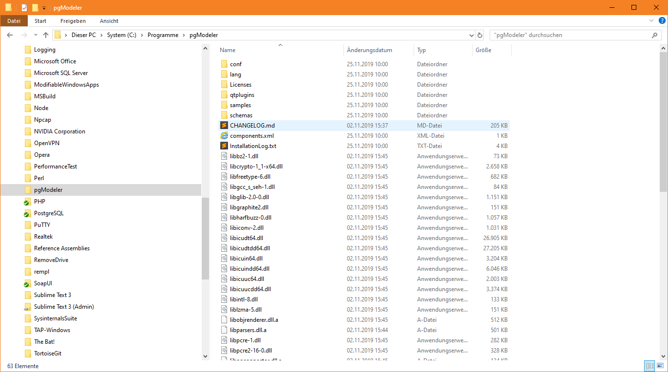 pgModeler 0.9.2 beta2 for Windows not available in "Programs and ...