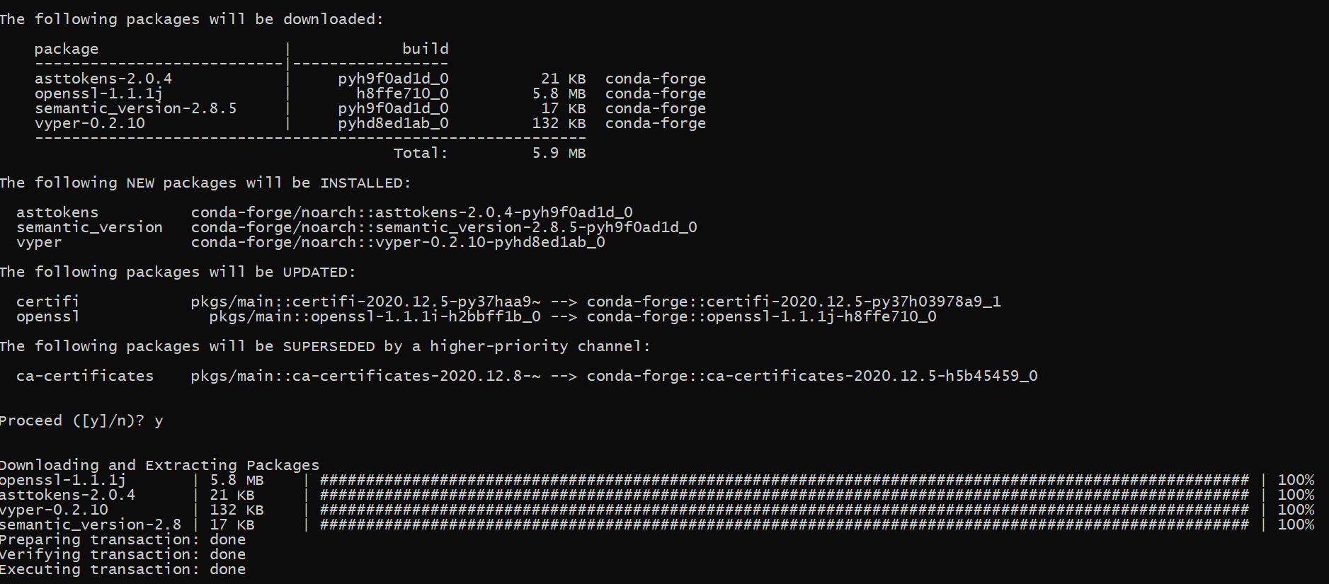 Adding Anaconda Support · Issue #2214 · vyperlang/vyper · GitHub