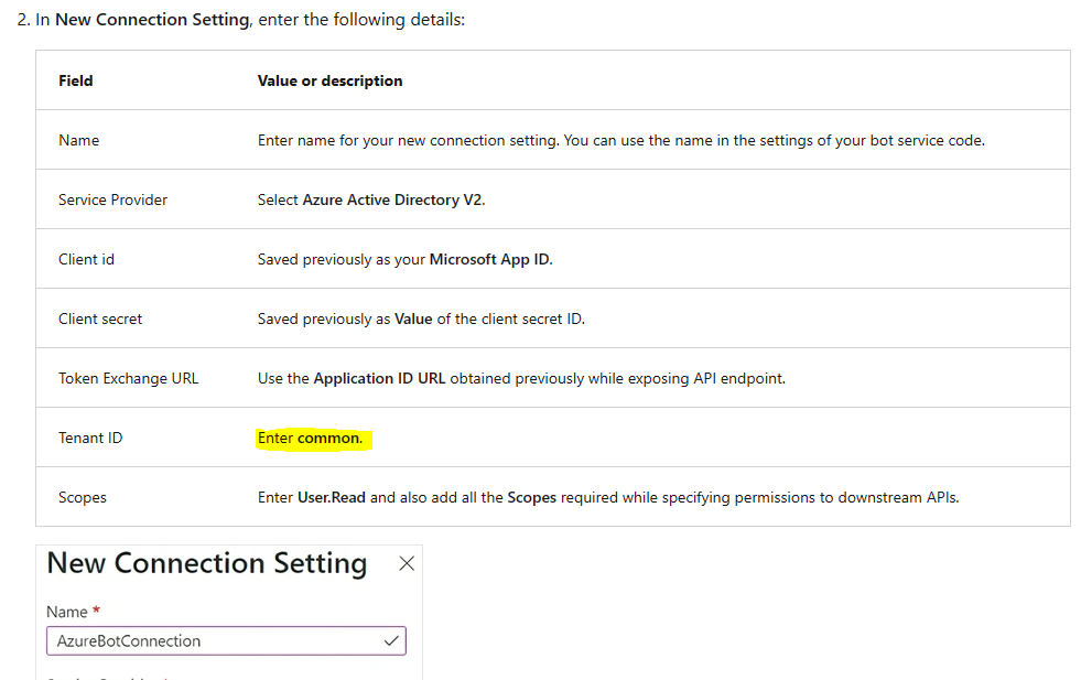 Update the Step by step by step to support SSO for SingleTenant bots ...
