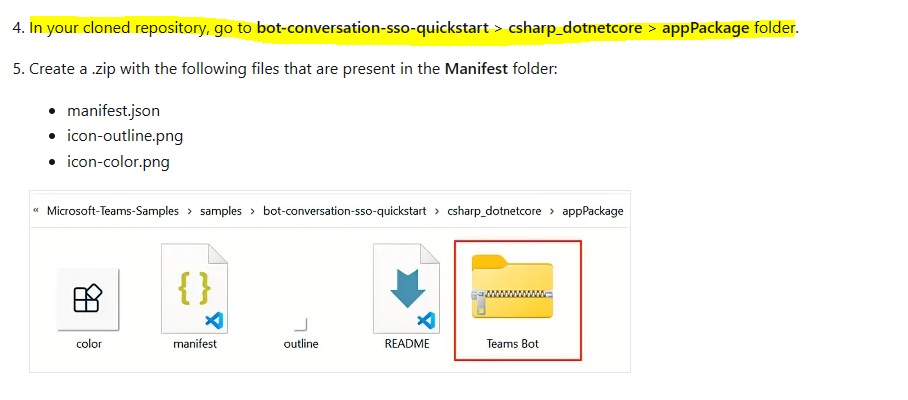 Update the Step by step by step to support SSO for SingleTenant bots · Issue #8149 ...