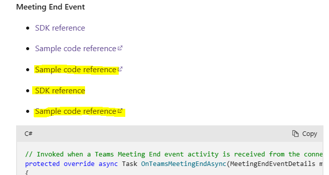 Incorrect bot registration guide link & Duplicate SDK reference links · Issue #9047 ...