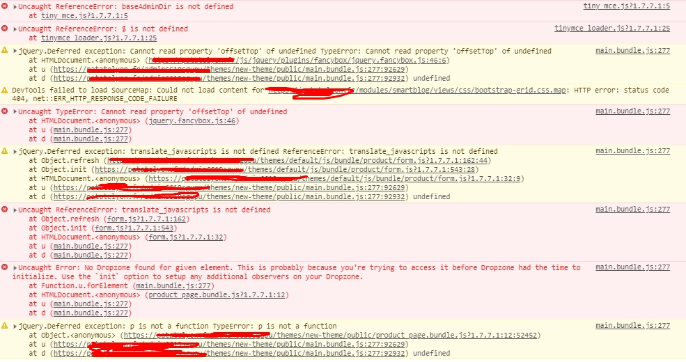 Back Office Jquery Error · Issue 23577 · Prestashopprestashop · Github 