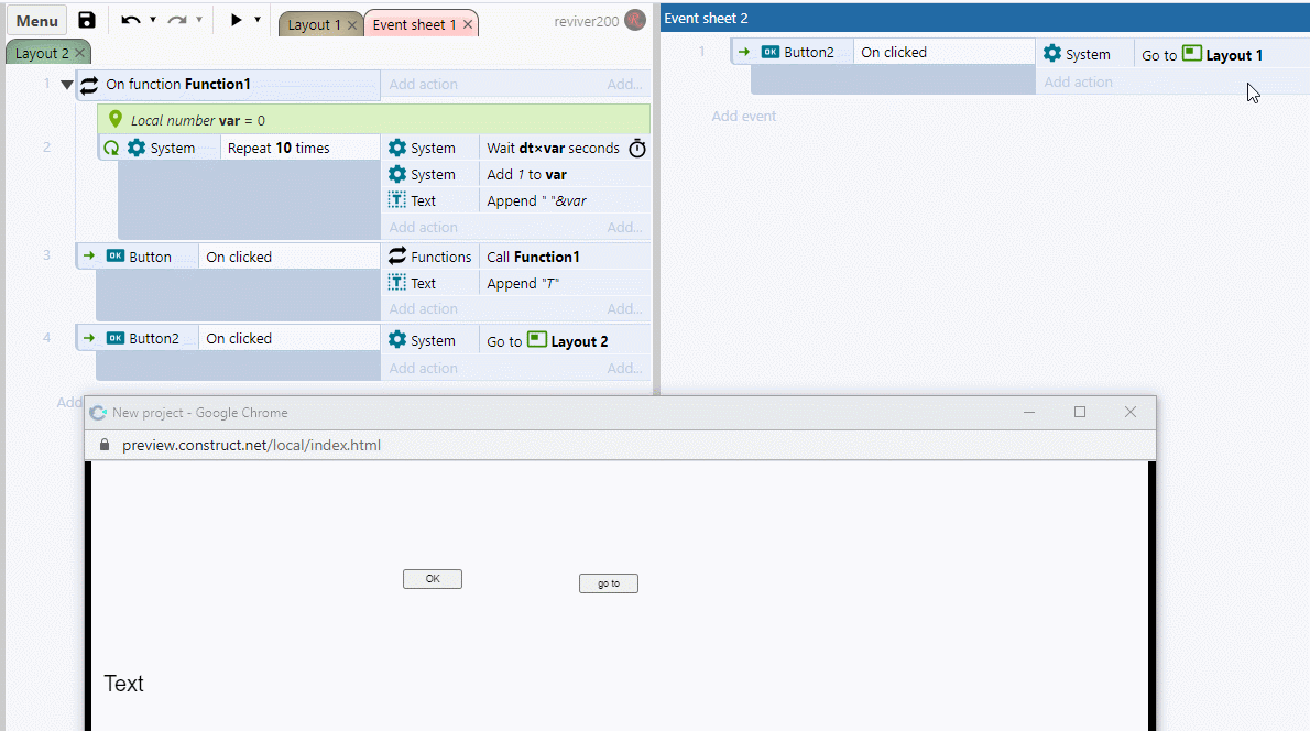 Function * (Local variable + Wait) = Local variable don`t reset · Issue #4426 · Scirra/Construct ...