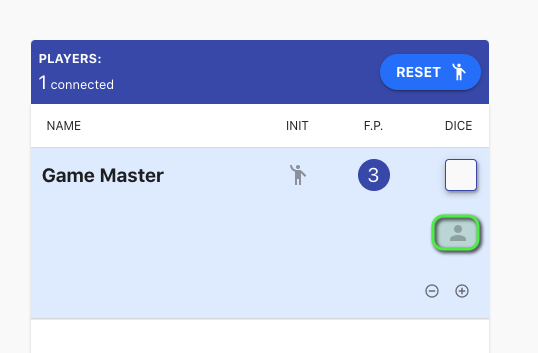 As a GM, I want to set character sheets for my players in online mode ...
