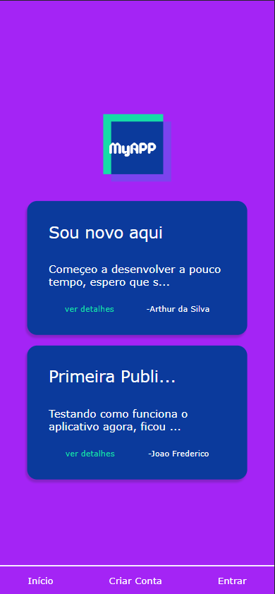 GitHub - leonardorochedo/myapp: Um lugar onde você pode postar seus pensamentos e dicas sobre ...