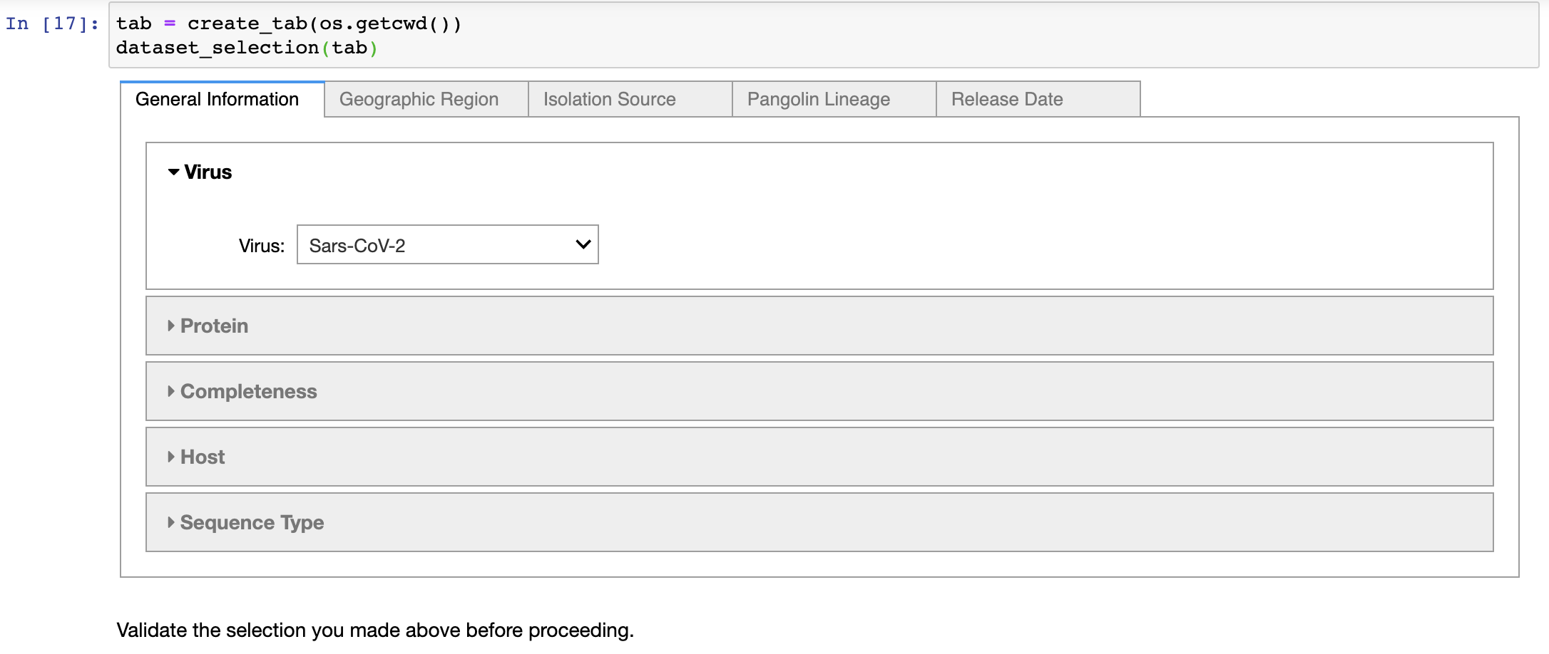 can validate selection on the tab table · Issue #3 · KavrakiLab/SARS-Arena · GitHub