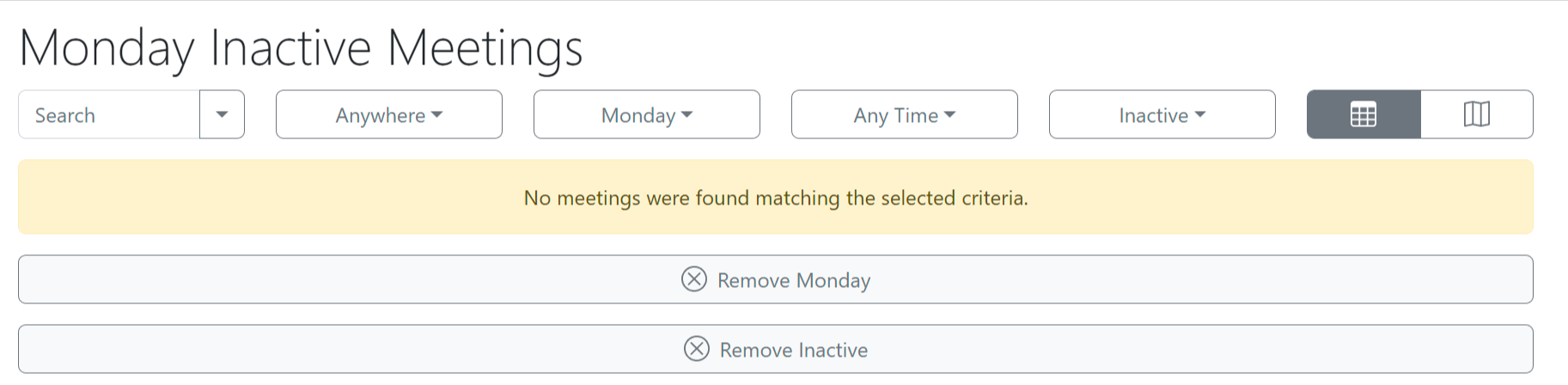 Inactive Meetings Not Showing Up when day is selected · code4recovery 12-step-meeting-list ...