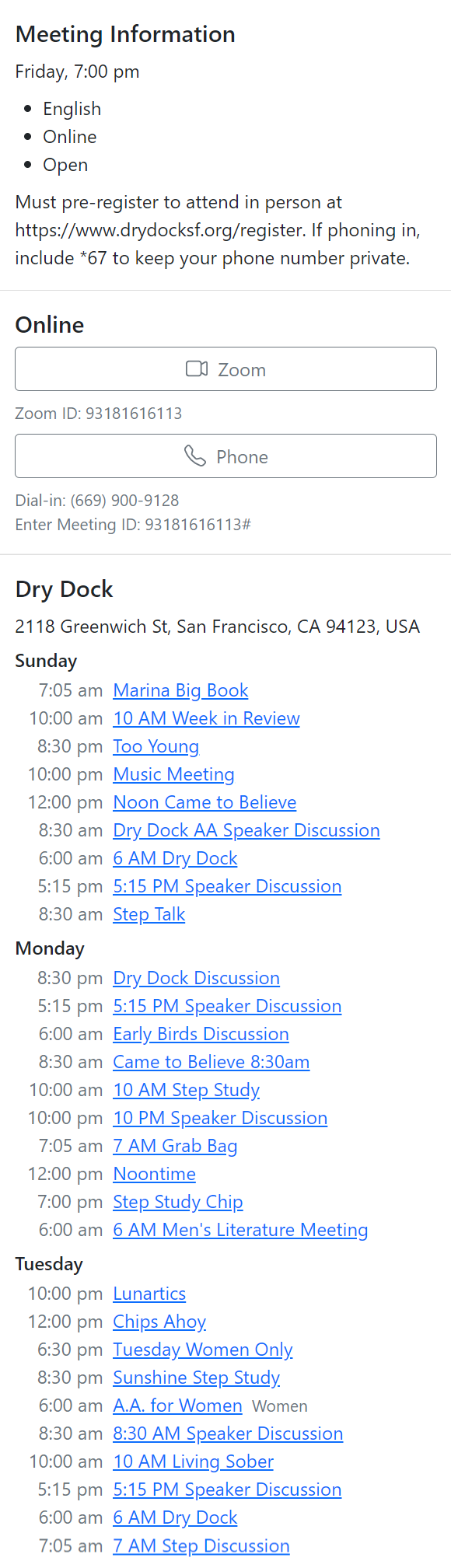 Modeling TSML Plugin Like AA SF/Marin · Issue #202 · code4recovery/12-step-meeting-list · GitHub