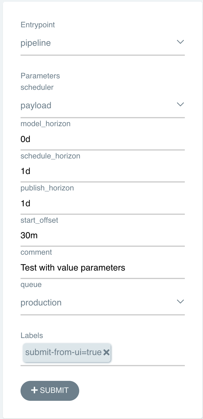Workflowtemplate Submission Widget Does Not Respect Argument Parameter 3802