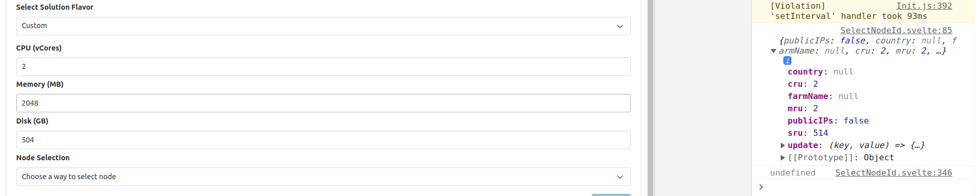 Capacity Filter: the sru is not updated if cpu, or memory value changed · Issue #1428 ...
