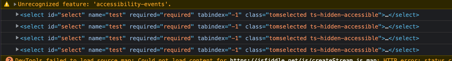 Invalid event fires on initialization of required select · Issue #388 · orchidjs/tom-select · GitHub