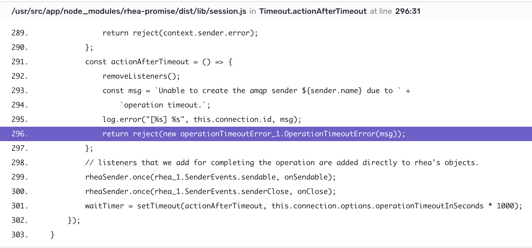 [Service Bus]: Unable to create the amqp sender *senderID* due to ...