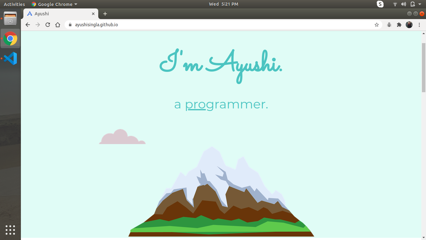 GitHub - ayushisingla/personal-website: Personal Website