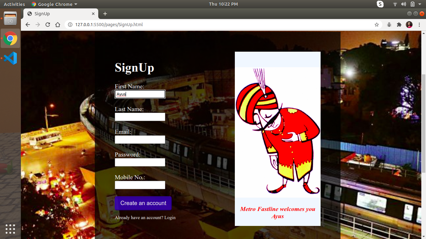GitHub - ayushisingla/Metro-Fastline: This application is built using HTML5, CSS, Javascript ...
