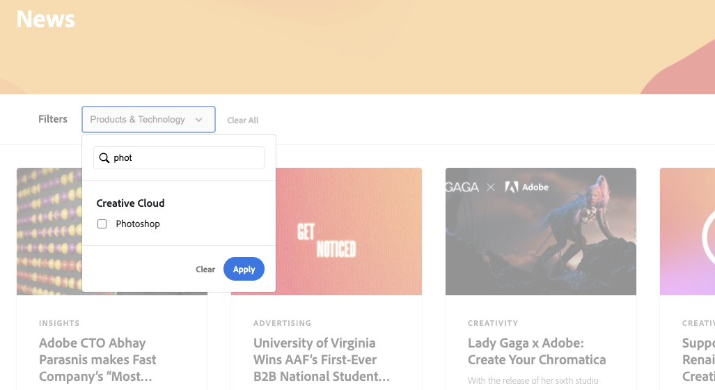 Product Filter - fix product filter UX · Issue #399 · adobe/theblog ...