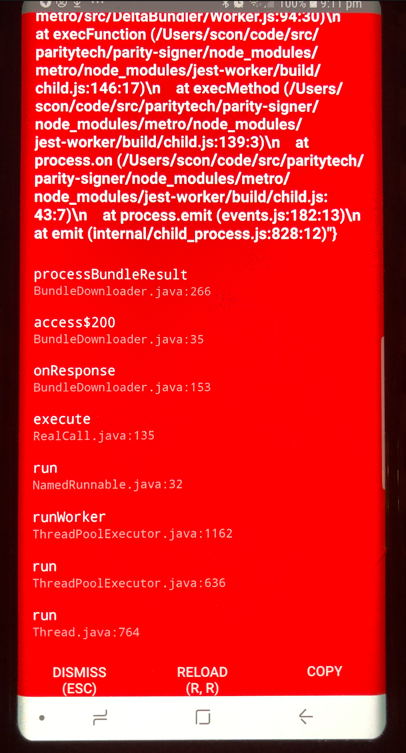 Device error after successful Android build · Issue #214 · novasamatech/parity-signer · GitHub