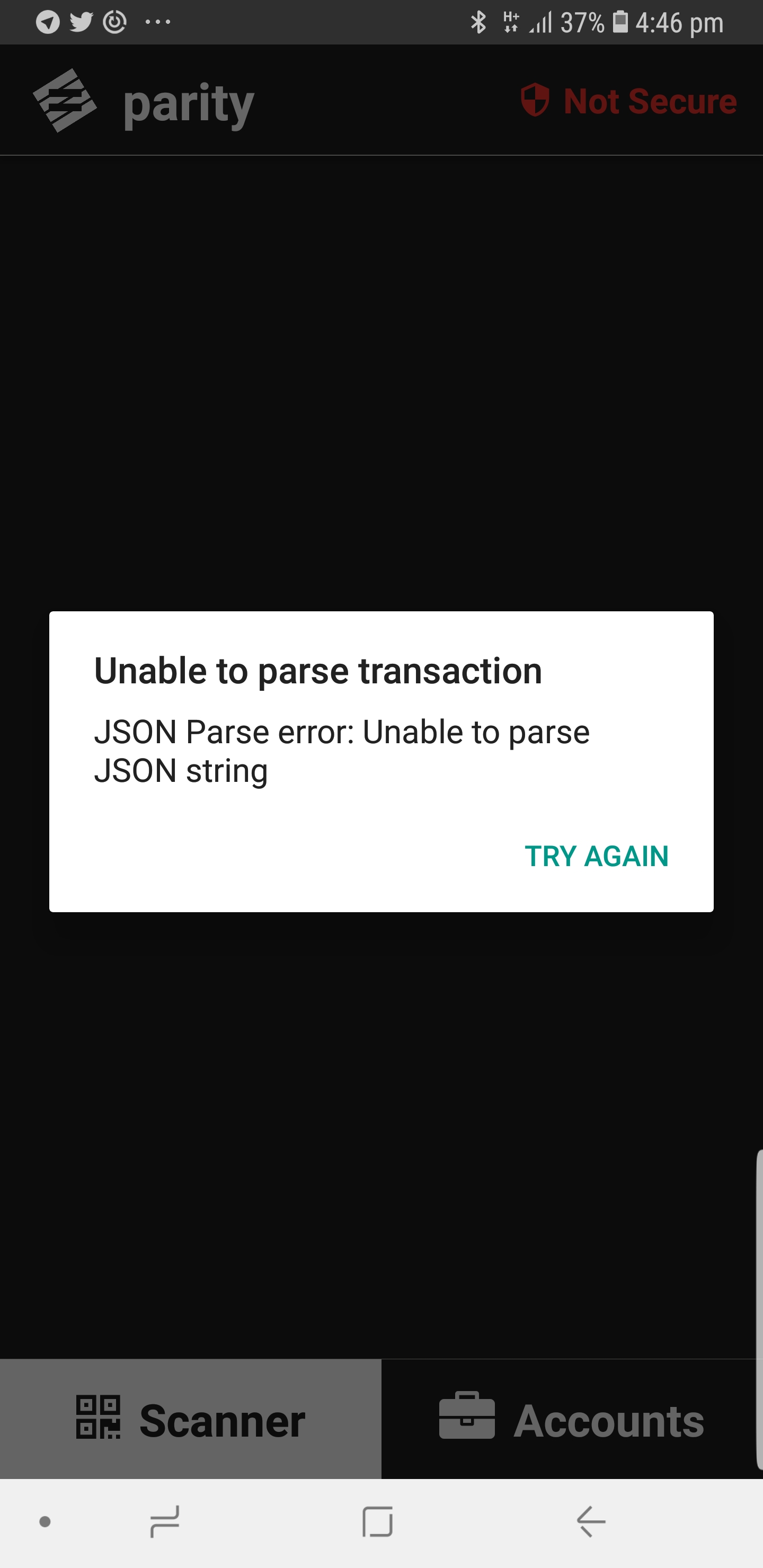 Unable to scan QR codes · Issue #245 · novasamatech/parity-signer · GitHub