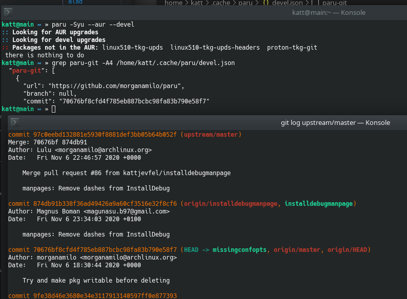 Not finding new versions of devel packages · Issue #87 · Morganamilo/paru · GitHub