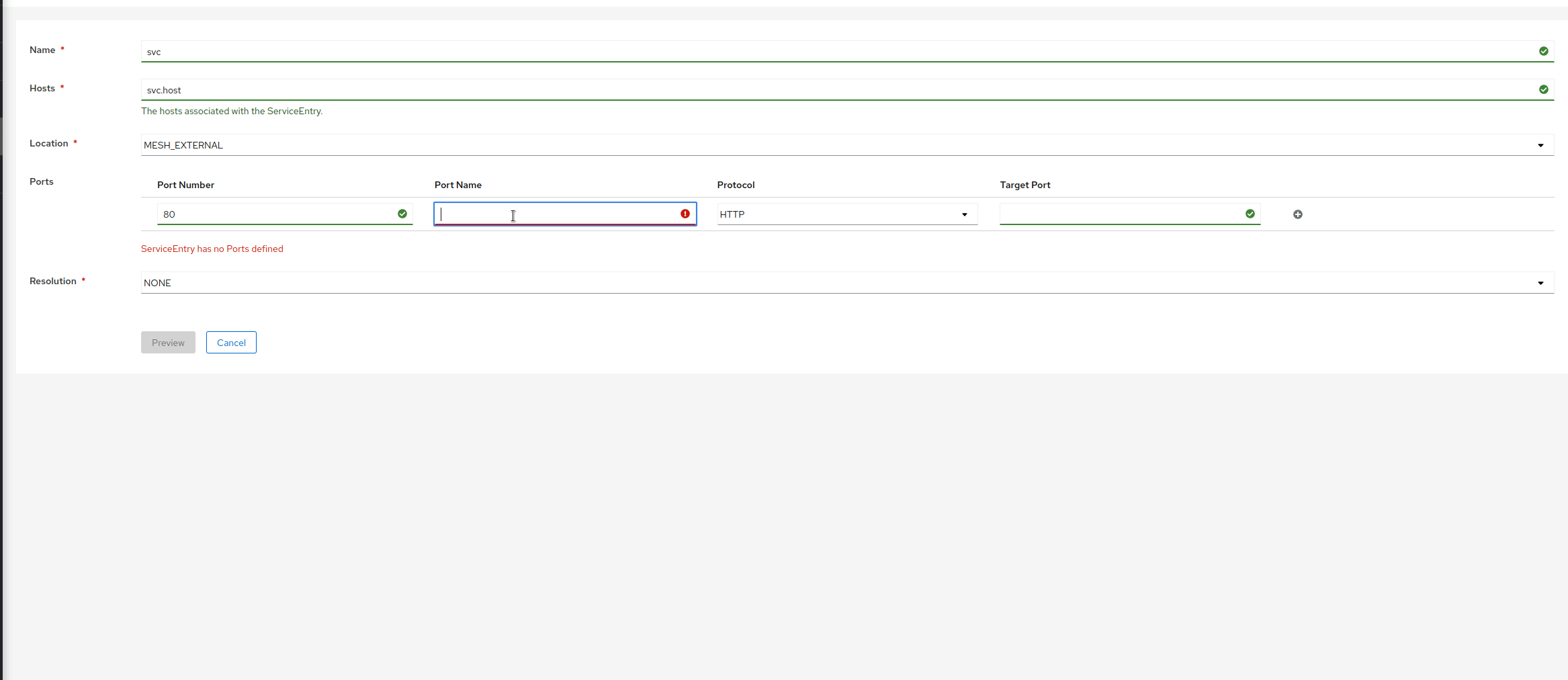 Form to add port should start empty · Issue #5741 · kiali/kiali · GitHub