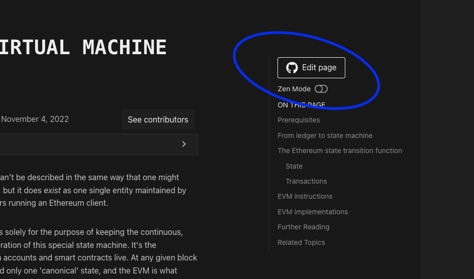 [website] Add Edit button to docs · Issue #26419 · ethereum/go-ethereum · GitHub