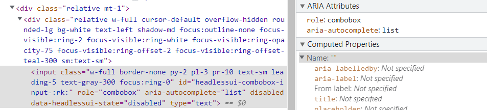 Issue: [role]s do not have all required [aria-*] attributes ...