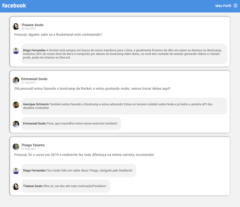 GitHub - tatianasstavares/static-facebook-interface: This project is an ...