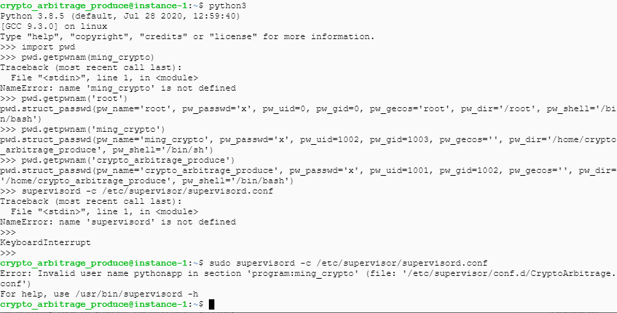 How To Fix Error Error Invalid User Name Pythonapp In Section · Issue 1385 · Supervisor 8416