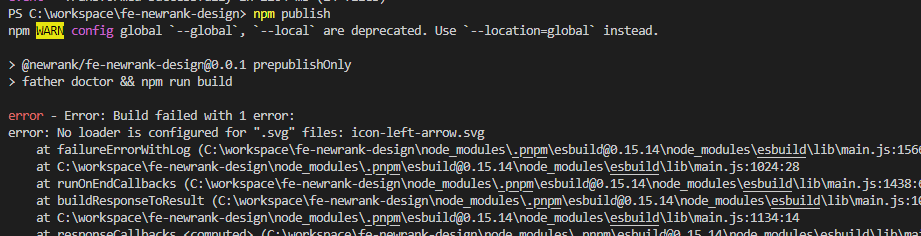 编写组件的时候用到了svgr,但是打包时svgr并没有被编译，导致发包的时候报错 · Issue #1363 · umijs/dumi · GitHub