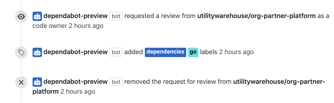 Dependabot unassigned required reviewers · Issue #764 · dependabot/feedback · GitHub
