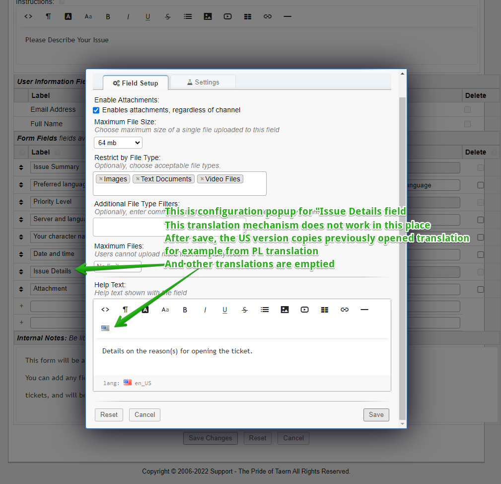 Translation mechanism is broken in Issue Details field configuration · Issue #6049 · osTicket ...