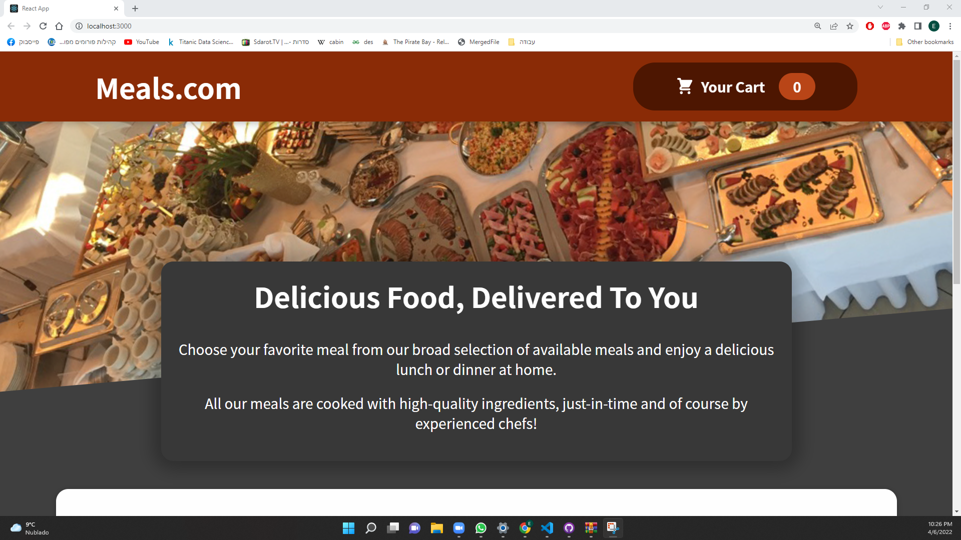 GitHub - eyalItzhak/Food-Order-App