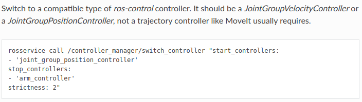 Using joint_group_velocity/position_controller for Real-time Teleoperation with a Joystick ...