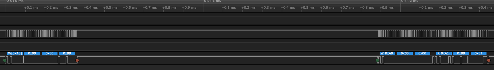 I2C write issue with AT24C EEPROM TIMEOUT or error in i2c_write HAL_I2C_ErrorCallback:4, index=0 ...