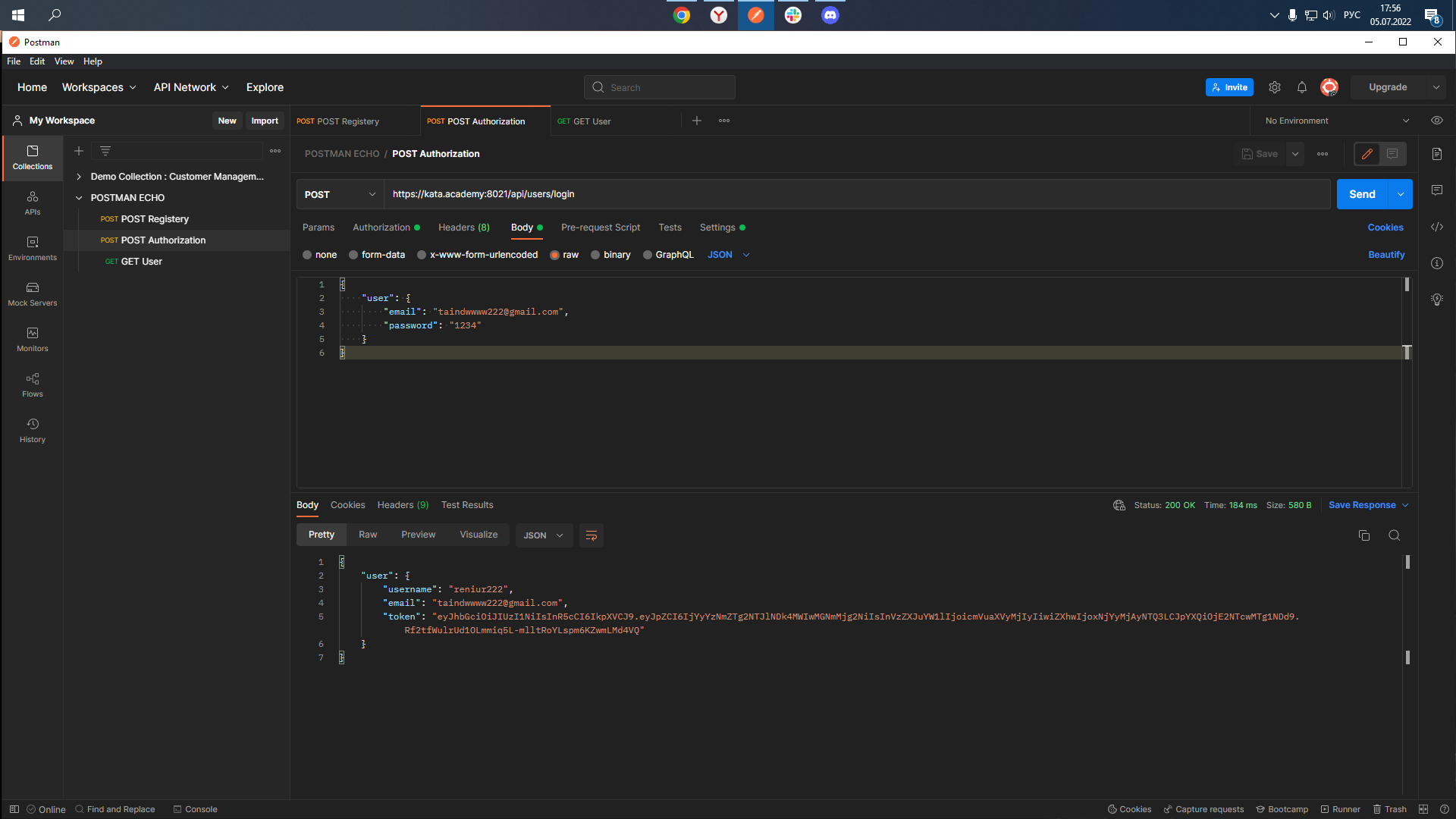 GitHub - taindw000w/authentify-postman