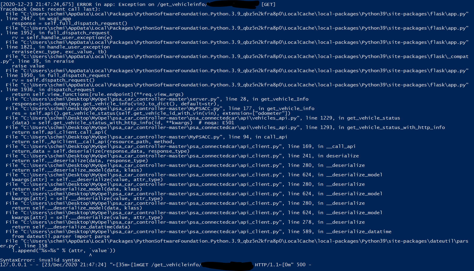 Server issue · Issue #13 · flobz/psa_car_controller · GitHub
