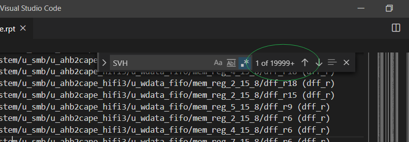 Show the actual matched numbers in the search box · Issue #94657 · microsoft/vscode · GitHub