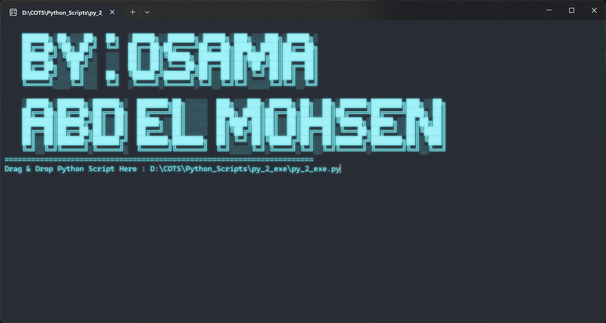 GitHub - Osama-Abd-El-Mohsen/py_2_exe: Convert from python scripts to ...